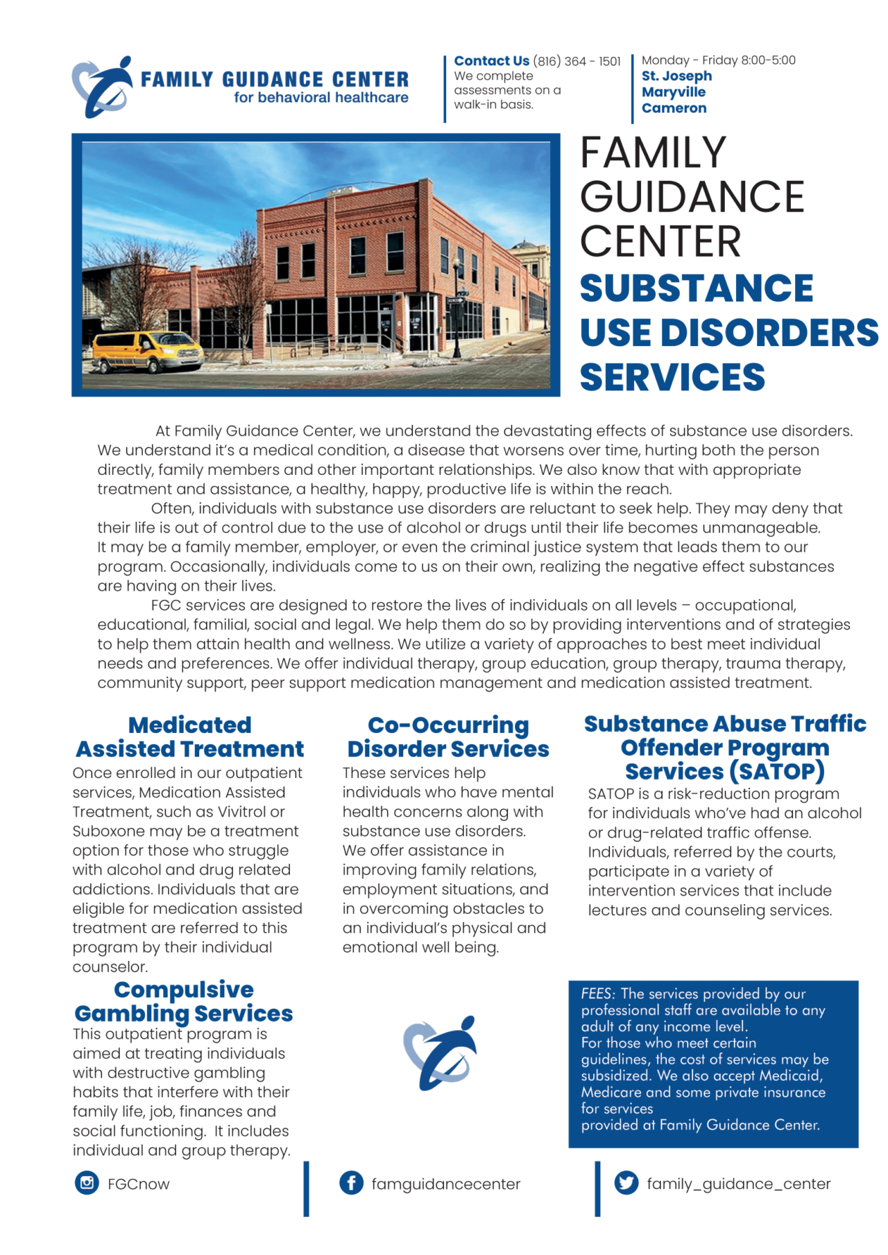 Substance Use Disorder Services | Family Guidance Center